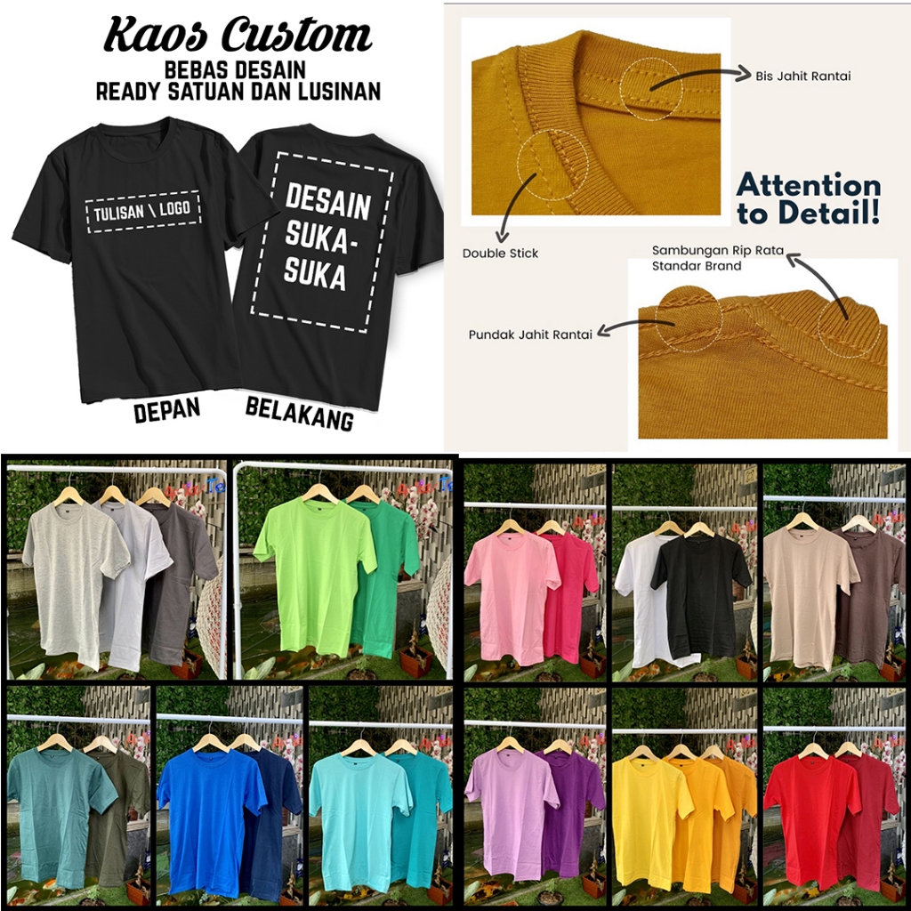 Jual Baju Kaos sablon custom sablon dtf satuan full color custom foto ... Jual Baju Kaos sablon custom sablon dtf satuan full color custom foto ...