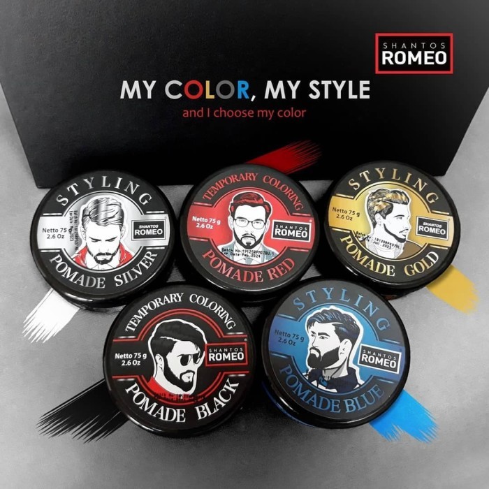 Jual Shantos Romeo Hair Coloring Pomade | Shopee Indonesia