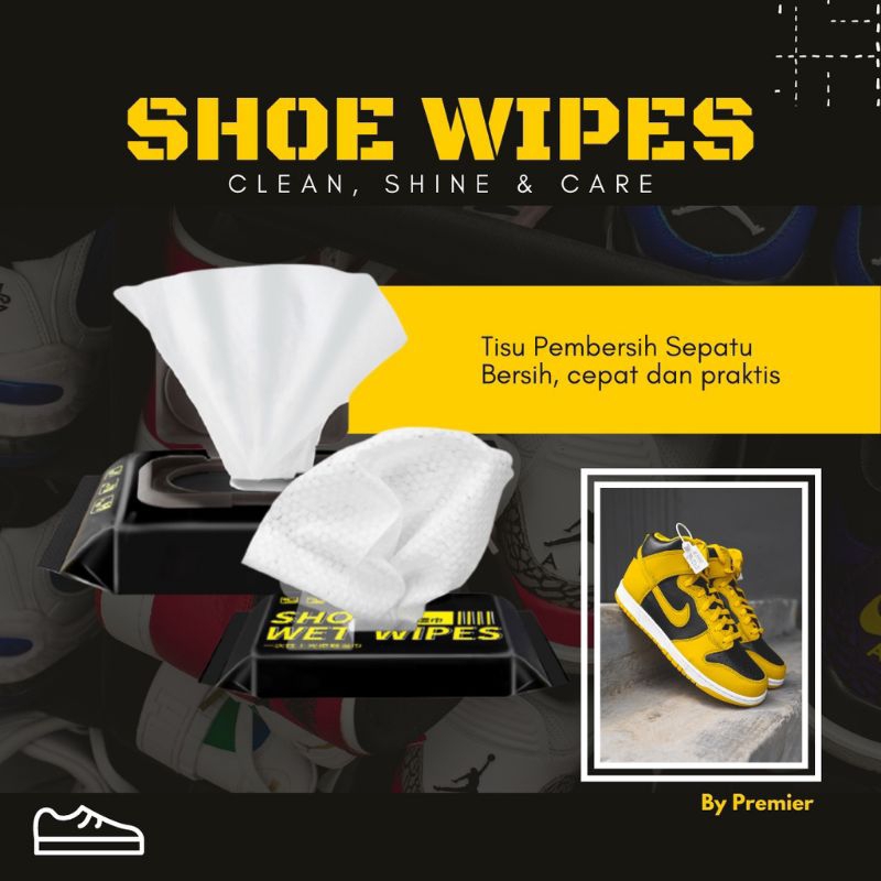 Jual Tissue Basah Pembersih Sepatu, Tas, Sendal Quick Wipes Shoe ...