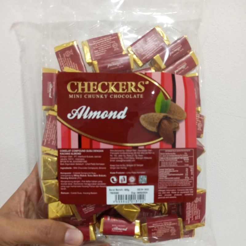 Jual cokelat Checkers coklat Malaysia Almond | Shopee Indonesia