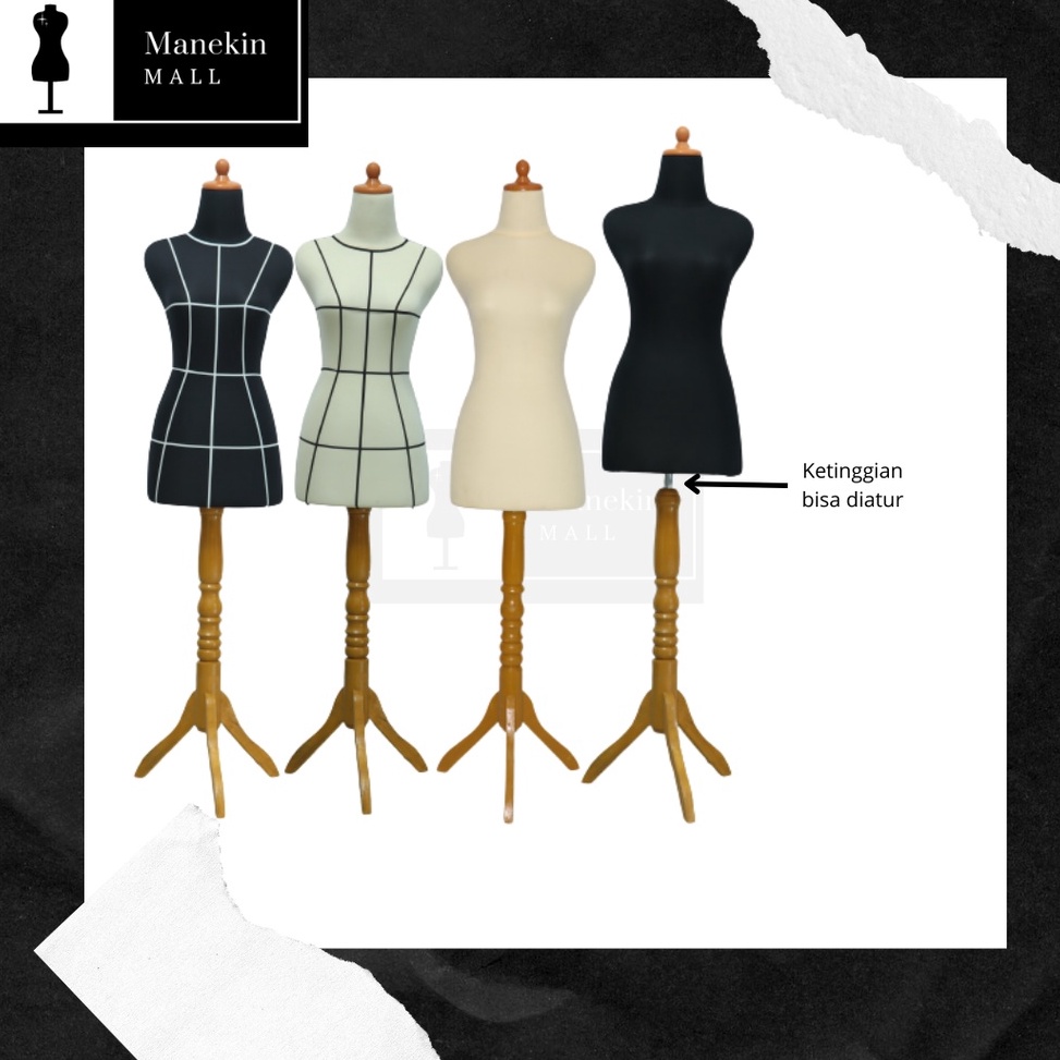 Jual Mau Hemat Manekin Wanita DM Kaki Kayu | Dress Making | Manekin DM ...