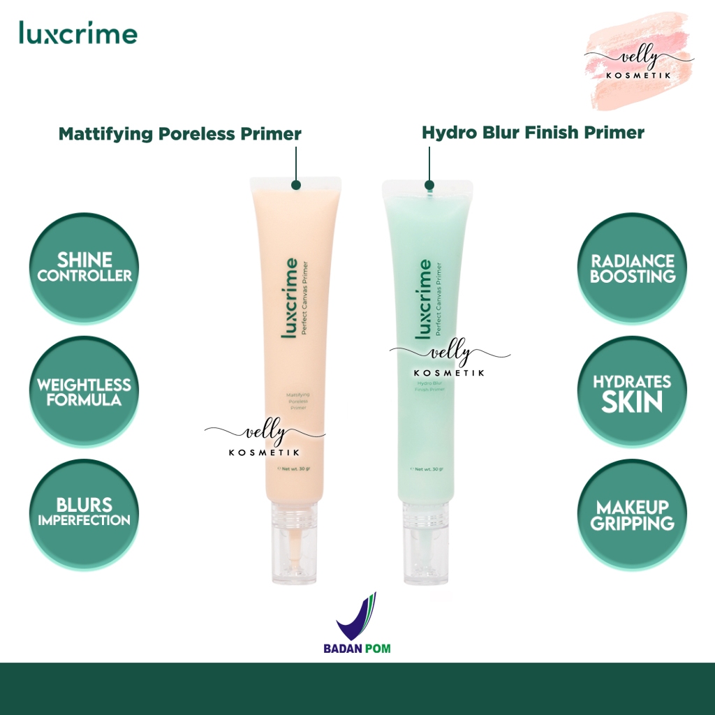 Jual Luxcrime Perfect Canvas - Hydro Blur Finish Primer - Mattifying ...