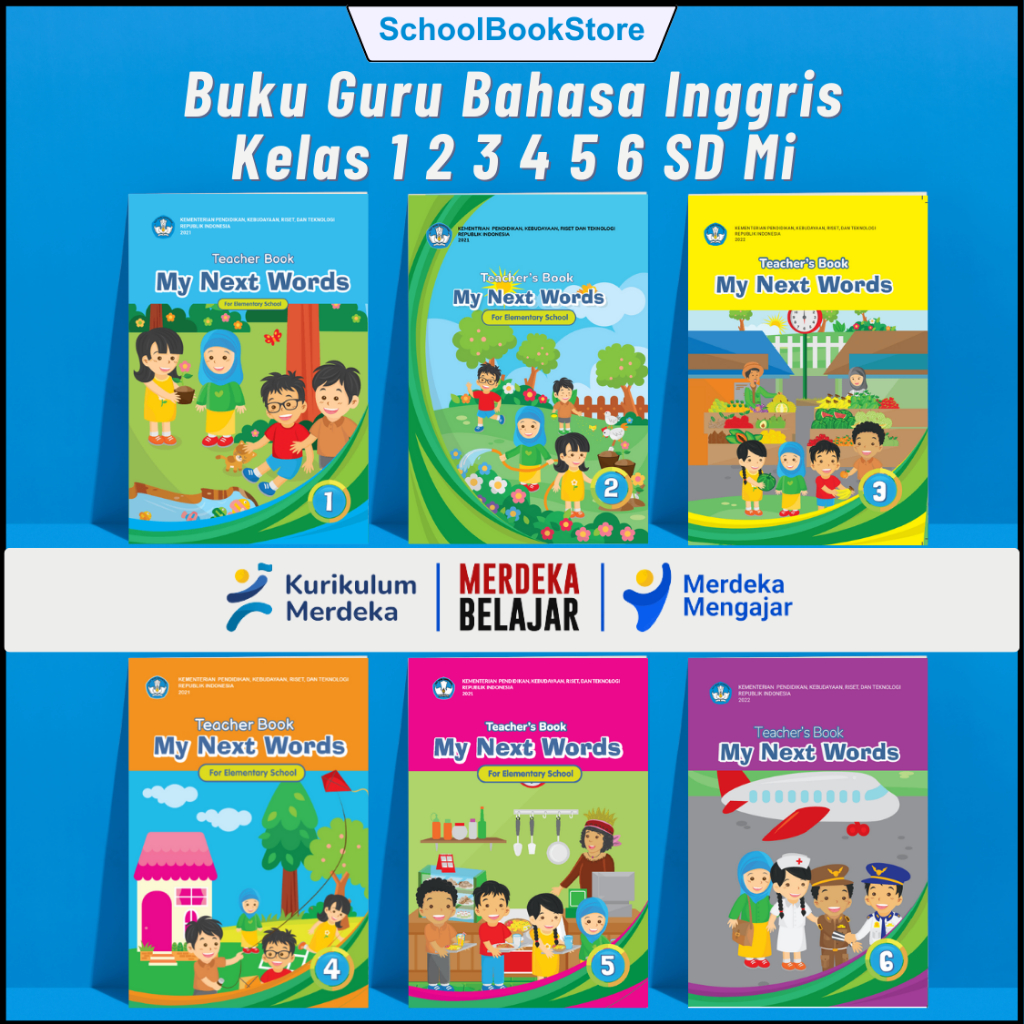 Jual Buku Guru Bahasa Inggris Kelas 1 2 3 4 5 6 SD MI Kurikulum Merdeka ...