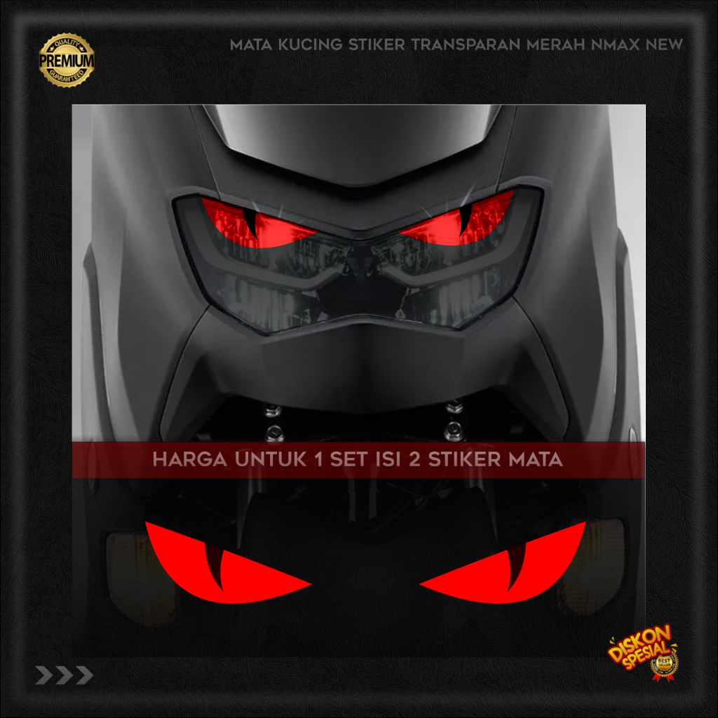 Jual Stiker Mata Kucing Nmax New Transparan Warna | Shopee Indonesia