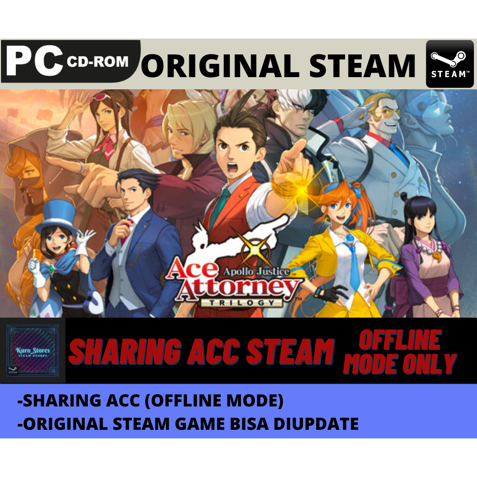 Jual Apollo Justice Ace Attorney Trilogy PC Game Sharing Original ...