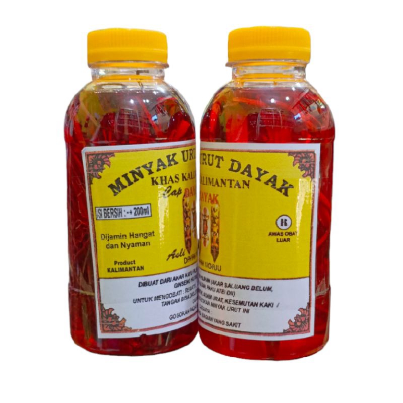Jual MINYAK URUT DAYAK KALIMANTAN 200 ML BOTOL PLASTIK MURAH | Shopee ...