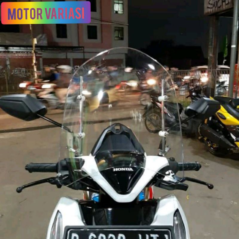 Jual Visor windshield kaca tameng angin motor scoopy genio vario mio ...
