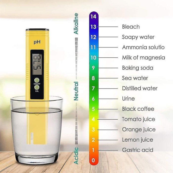 Jual pH Meter Auto Calibrate - Kuning (PH-01) + Bubuk Kalibrasi ...