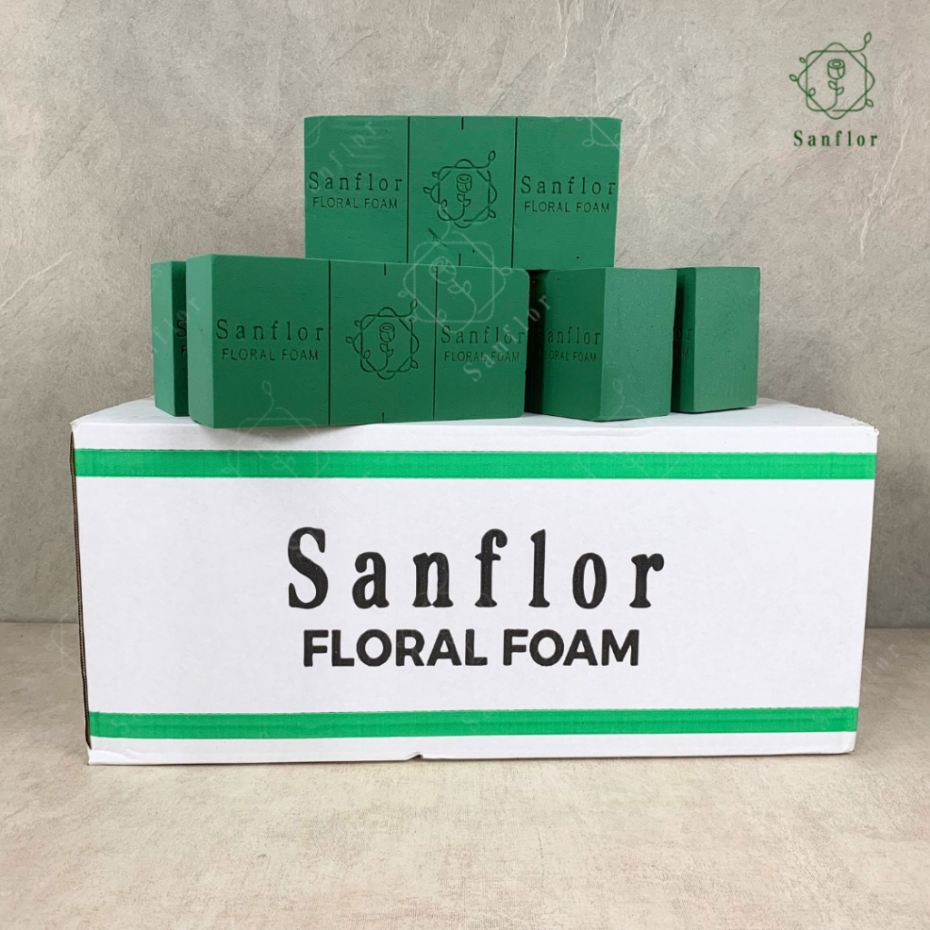Jual SANFLOR FLORAL FOAM BASAH 1 DUS / BUSA HIJAU/ OASIS GABUS BUNGA ...