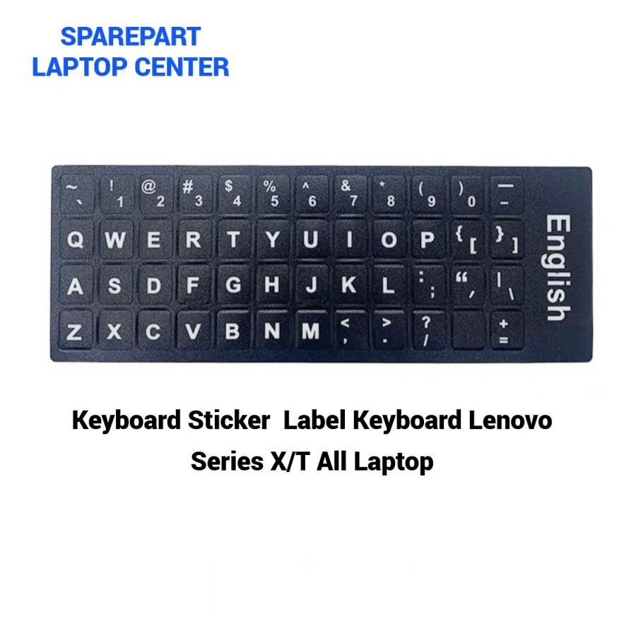 Jual Keyboard Sticker Label Keyboard QWERTY Laptop, Desktop, Computer ...