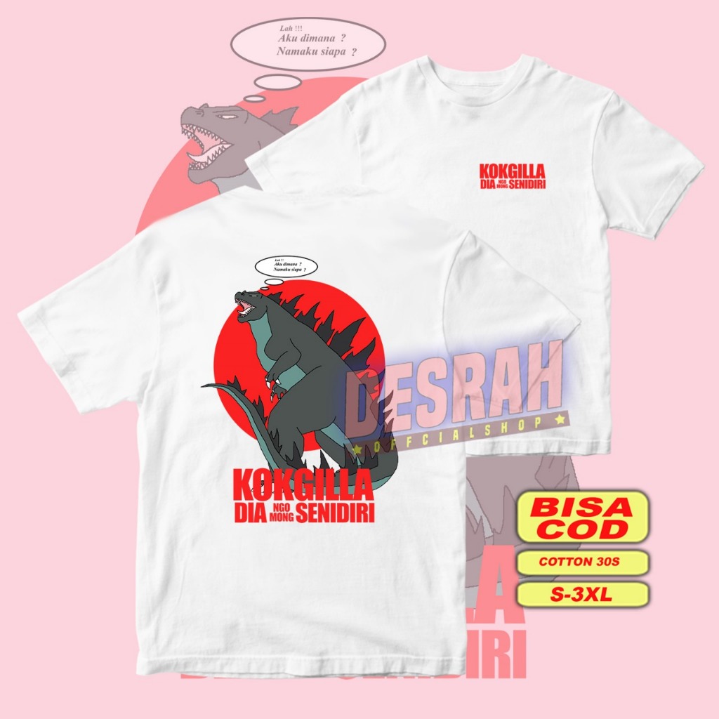 Jual kaos parodi plesetan godzilla premium cotton / kaospria wanita ... Jual kaos parodi plesetan godzilla premium cotton / kaospria wanita ...