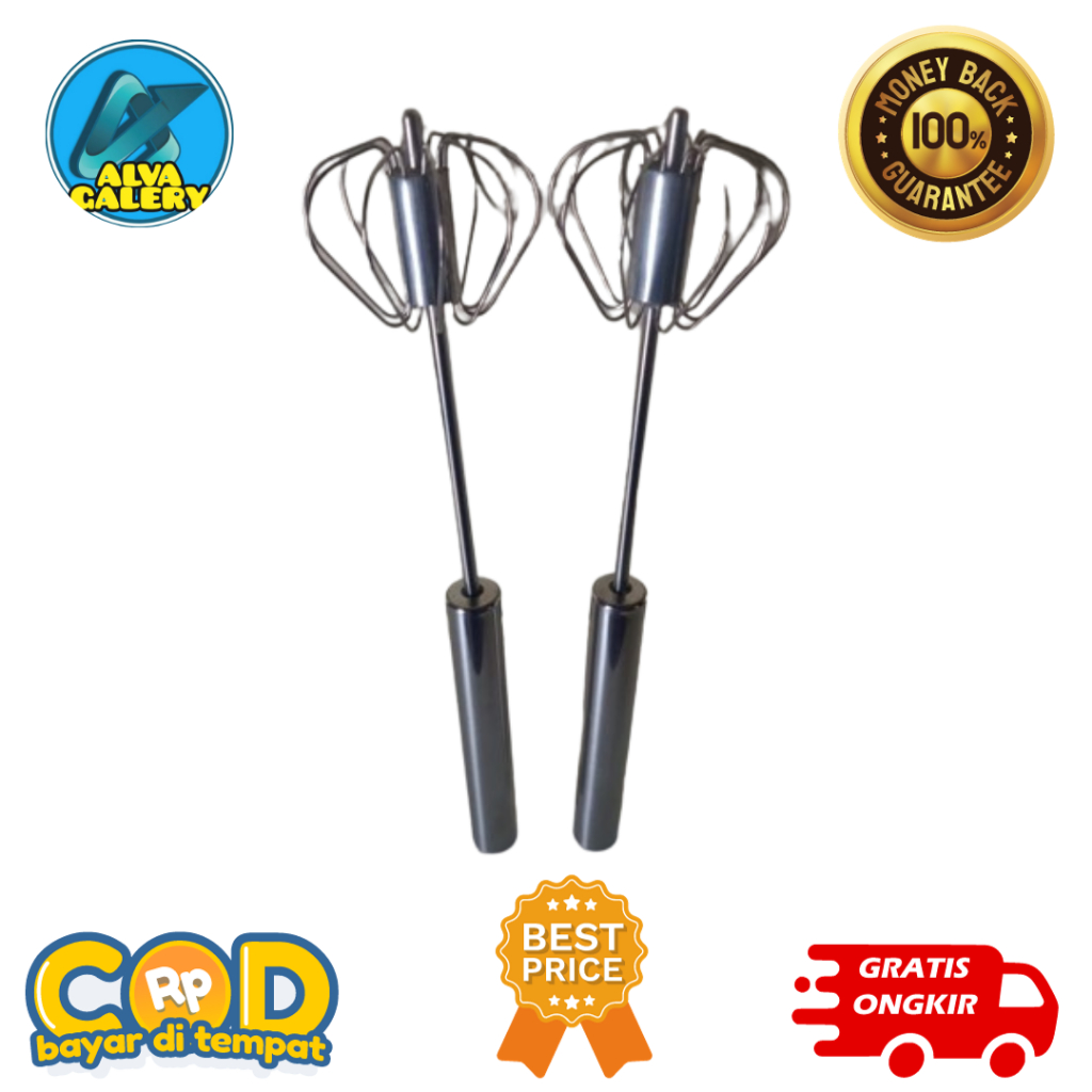 Jual Alat Pengocok Telur Otomatis, Pengocok Telur Stainless Steel ...