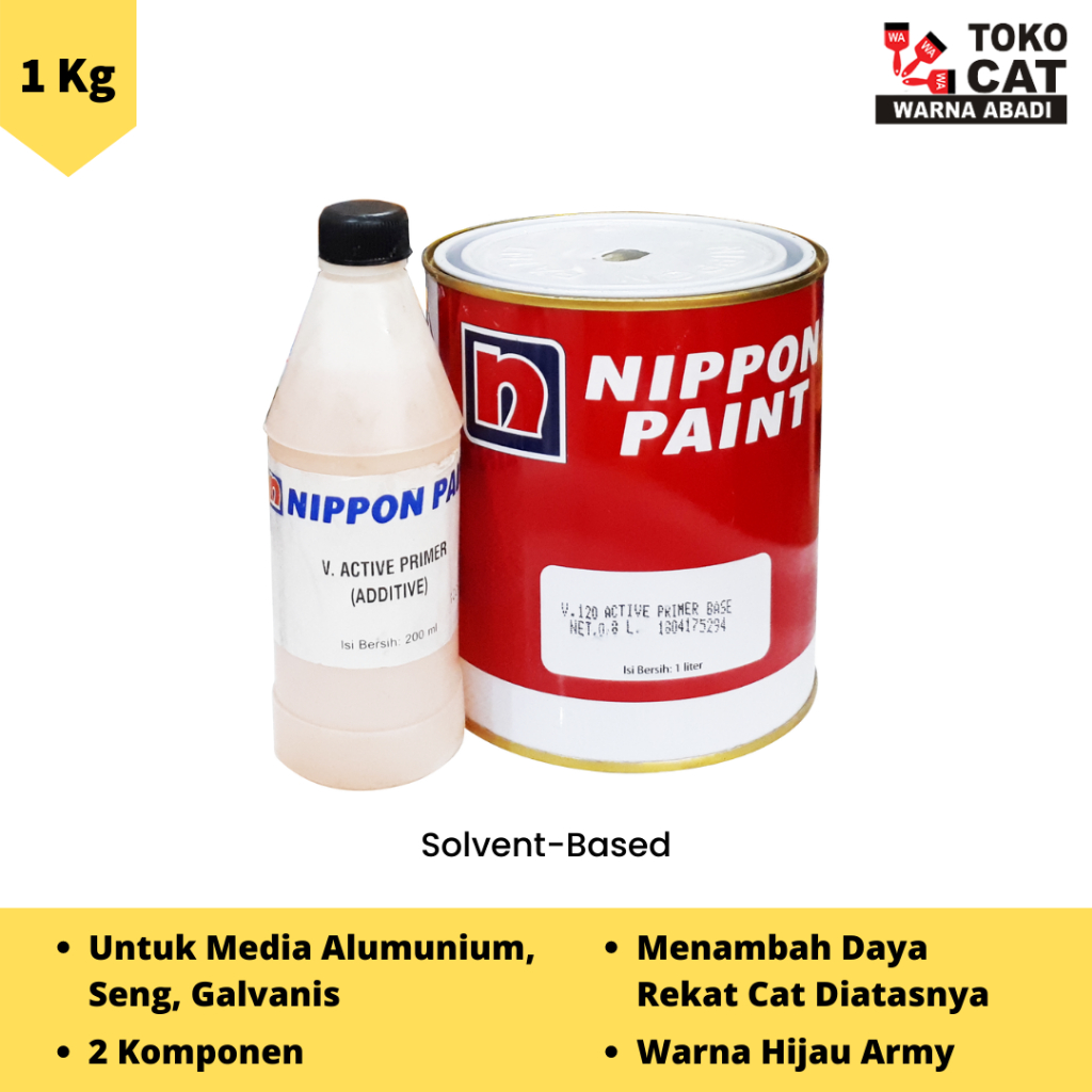 Jual Cat Dasar Nippon Vinilex 120 Active Primer 1 Liter | Shopee Indonesia