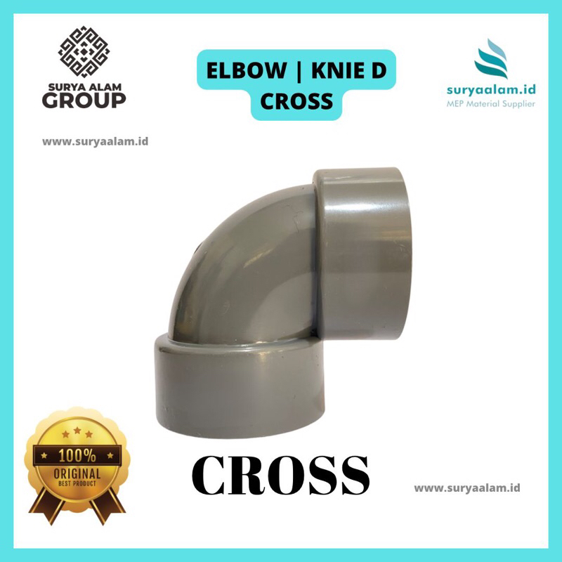 Jual KNEE D 3” CROSS | ELBOW D 3 INCH CROSS | KNIE | ELBOW | KENI | L ...