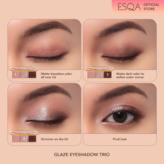 Jual ESQA Glaze Eyeshadow Trio | Shopee Indonesia