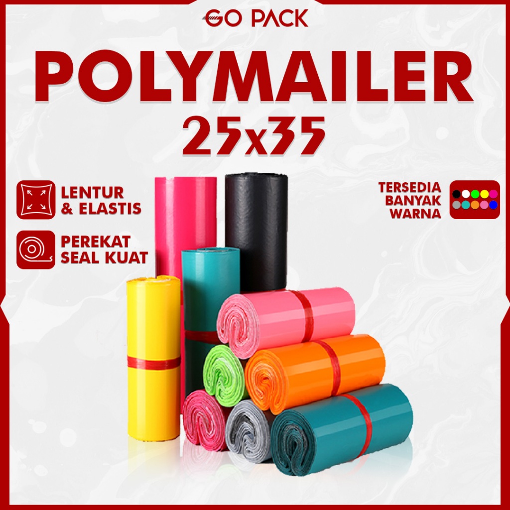Jual GO PACK PLASTIK POLYMAILER 25x35 Kantong Amplop Tebal Premium ...