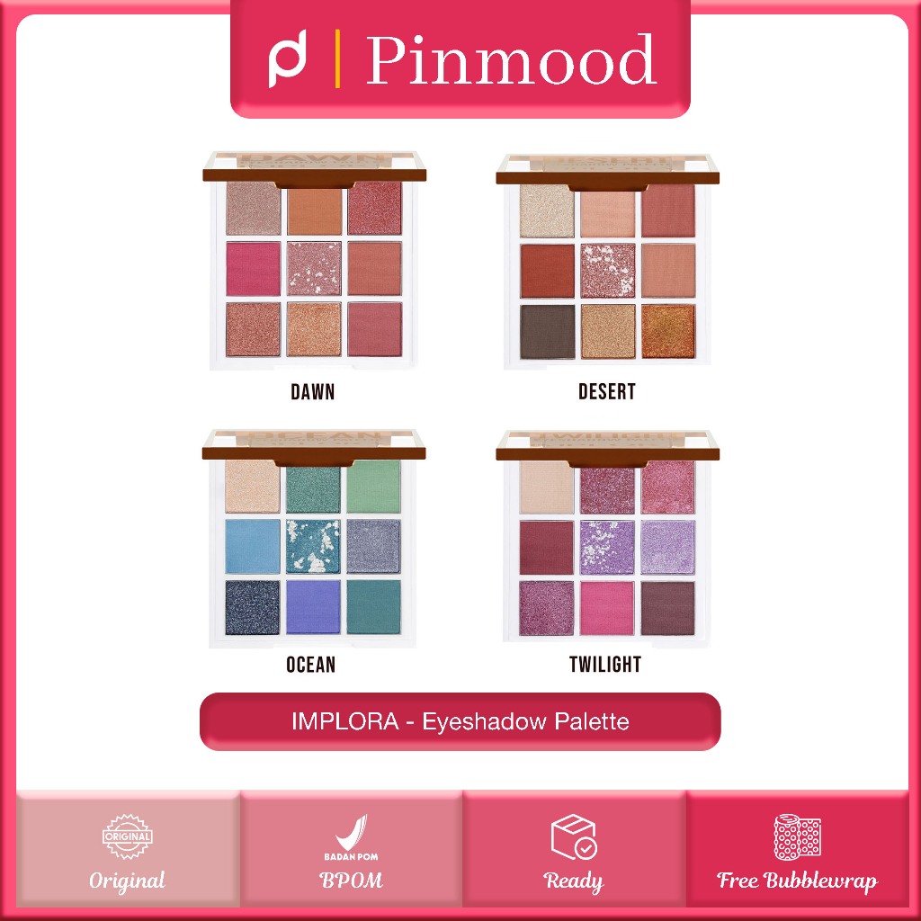 Jual IMPLORA - EYESHADOW PALETTE - Palet Eye Shadow 9 Shades & Easy to ...