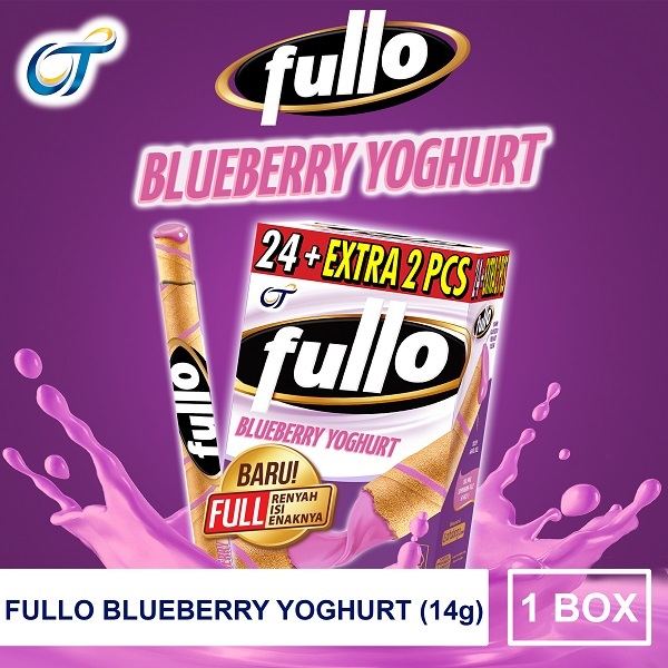 Jual Fullo Stick Blueberry Yoghurt 14GR - [1 Box Isi 24 + Free 2 Pcs ...