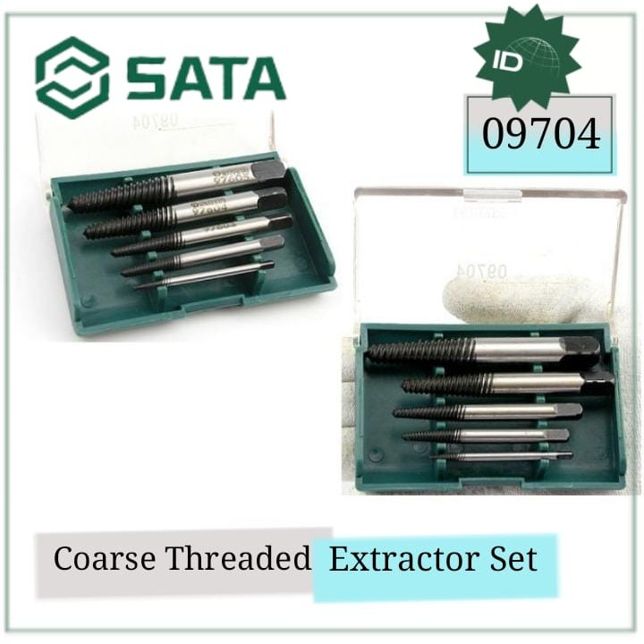 Jual Heavy Duty SATA 09704 Screw Extractor Tap Balik Baut Rusak Patah 5 ...