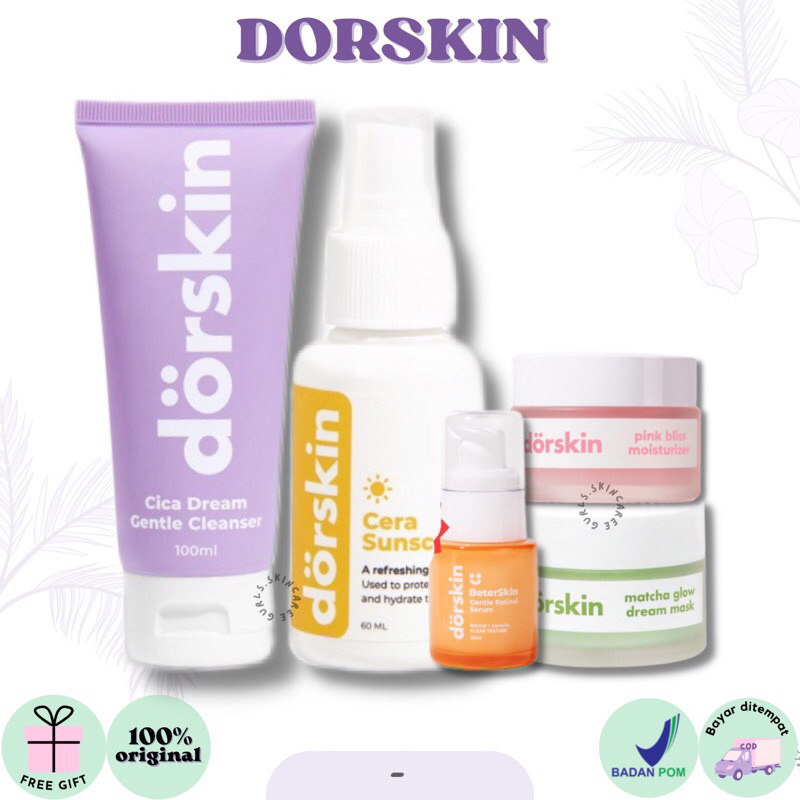 Jual DORSKIN ( Facial Wash | Sunscreen Spray | Retinol Serum | Sleeping ...