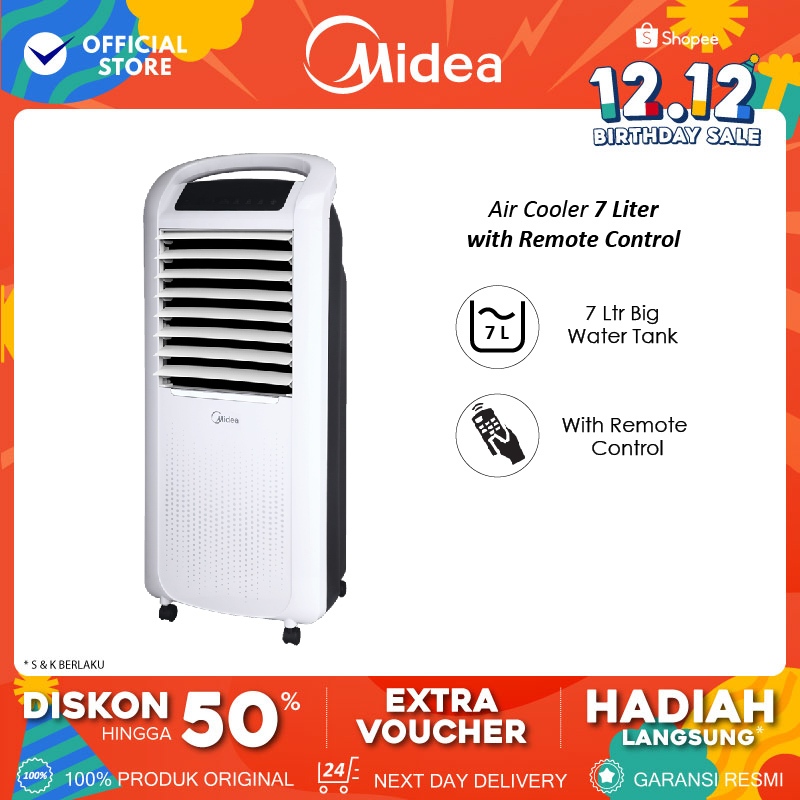 Jual Midea Air Cooler 7 Liter Ac200 W 3 In 1 Cooler Purifier