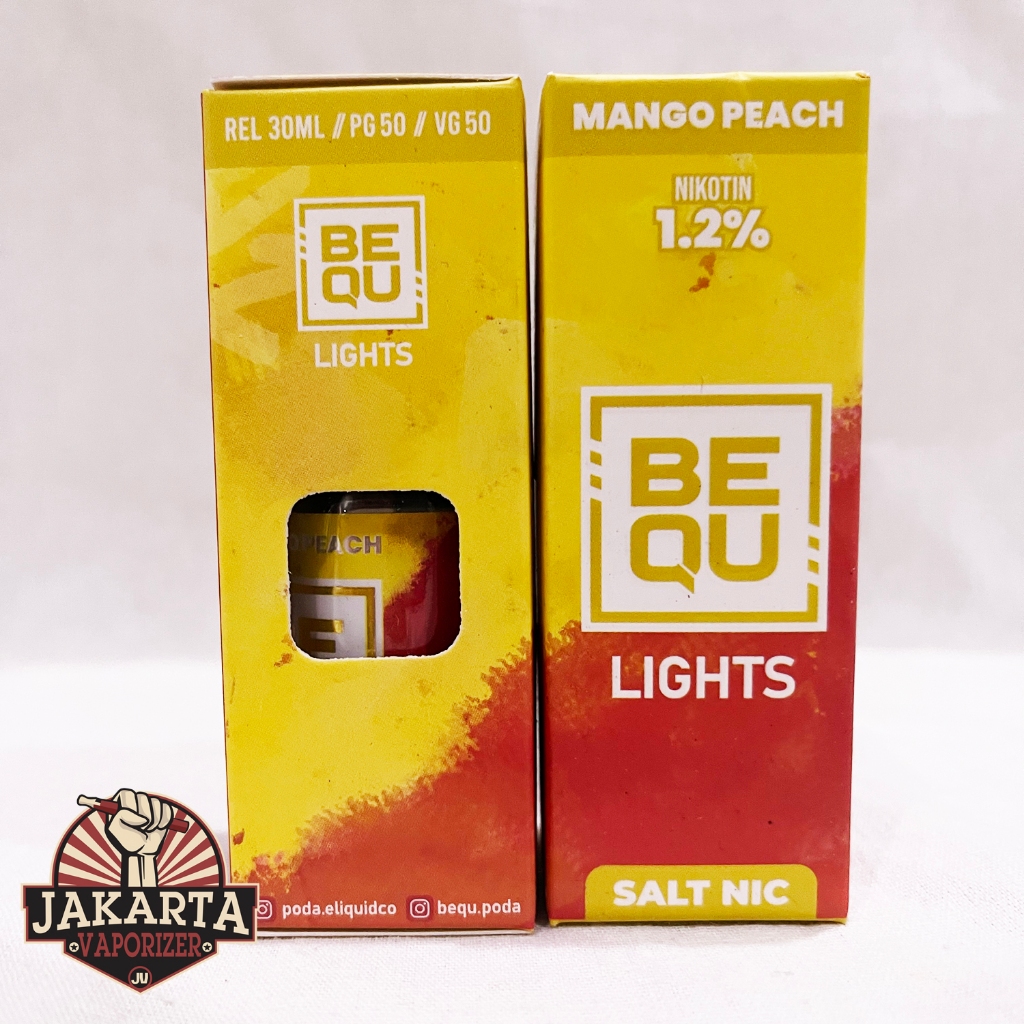 Jual [SALT] BEQU LIGHTS V2 MANGO PEACH SALTNIC 30ML 12MG 30MG BY PODA ...