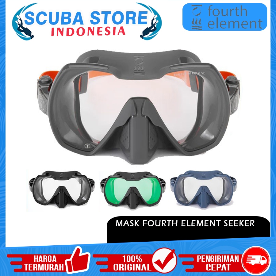 Jual Mask Diving Fourth Element Seeker Single View Masker Kacamata ...
