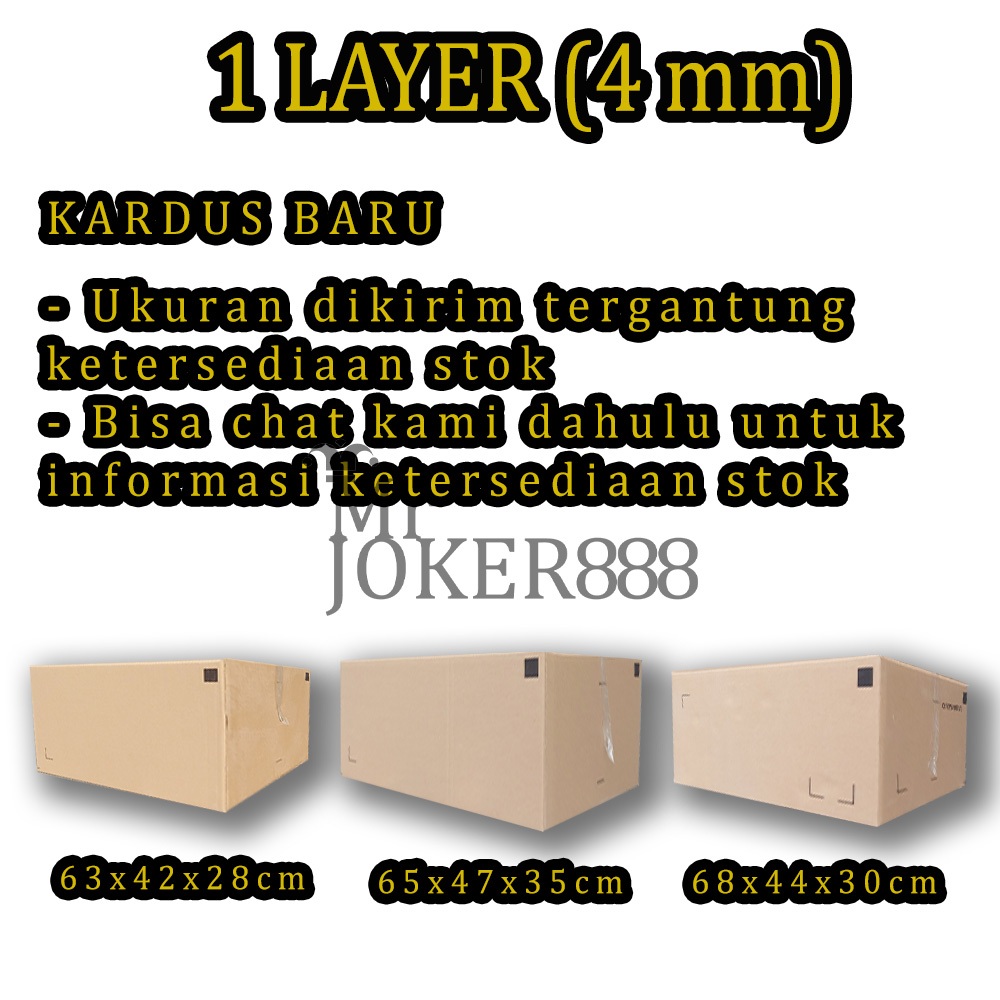 Jual Kardus Layer Box Packing 2 1 Ply Dus Polos Besar Karton Jumbo ...