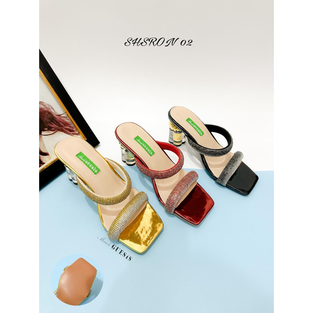 Jual Maudeguesis Sharon 02 Sandal Wanita Kekinian Heels 4Cm Tapaka Tahu ...