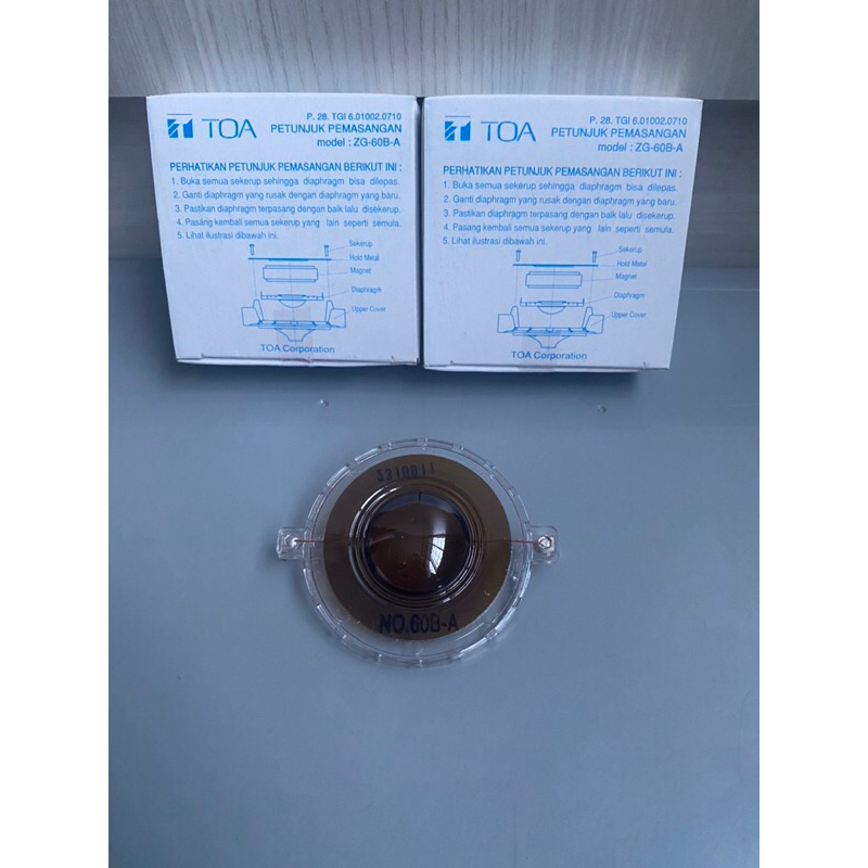 Jual spul toa ZG-60BA toa diaphragm with casing 10-15 watt 10w 15w ZG 60 BA spool toa original ...