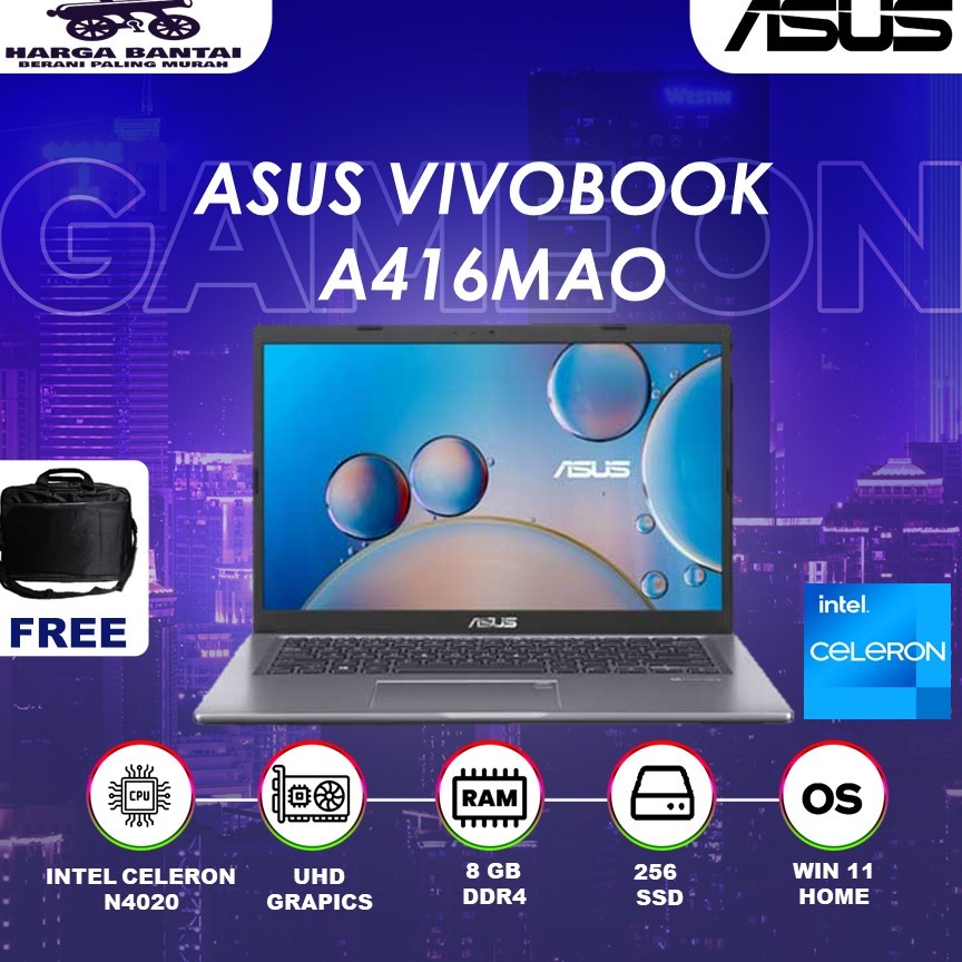 Jual ASUS VIVOBOOK A416MAO N4020 8GB 256GB 14" W11 | Shopee Indonesia