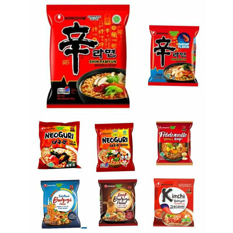 Jual Mie Instant Korea Nongshim Halal Shin Ramyun , Neoguri , Bulgogi. | Shopee Indonesia