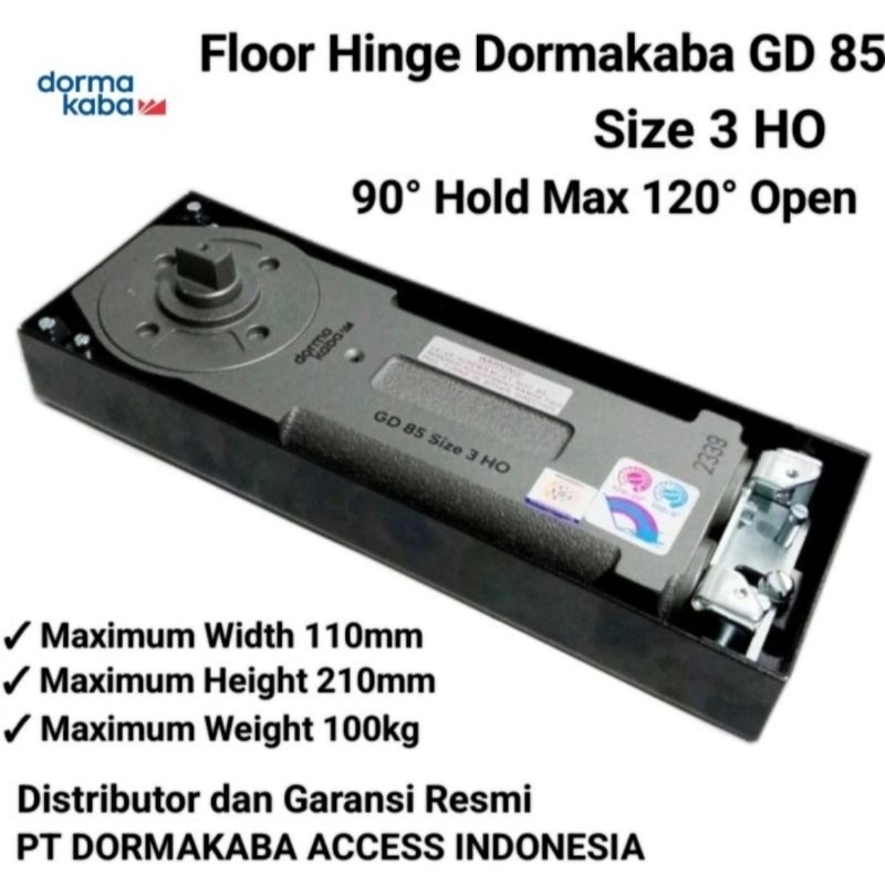 Jual Floor Hinge Dormakaba GD 85 setara Dorma BTS 84 Body Only(Tanpa Stang) | Shopee Indonesia