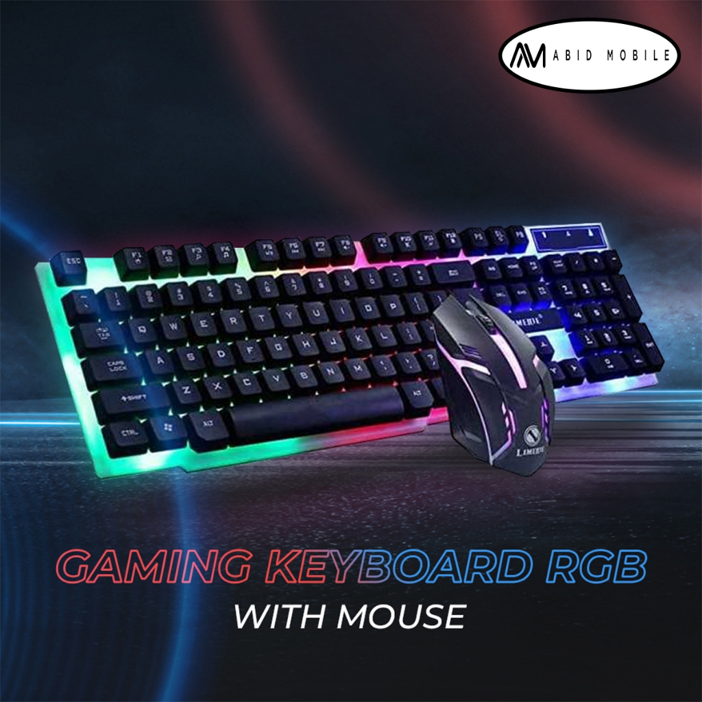 Jual Paket Keyboard Gaming dan Mouse /Set Mouse Dan Keycaps Mechanical ...