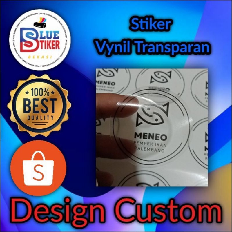 Jual CETAK STIKER TRANSPARAN / LABEL TRANSPARAN / STIKER LABEL / STIKER ...