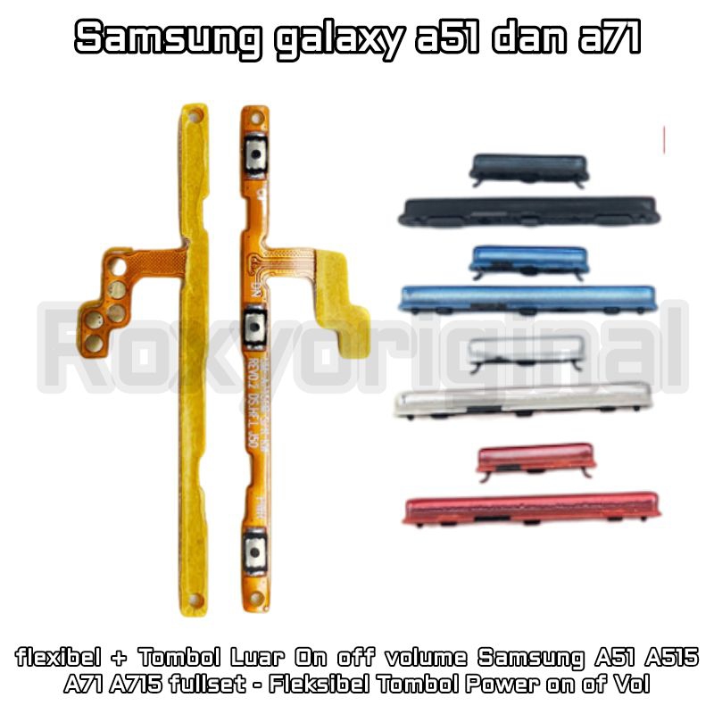 Jual Tombol Flexibel On Off Volume Samsung A51 A515 A71 A715 Original Satu Paket Satu Set ...