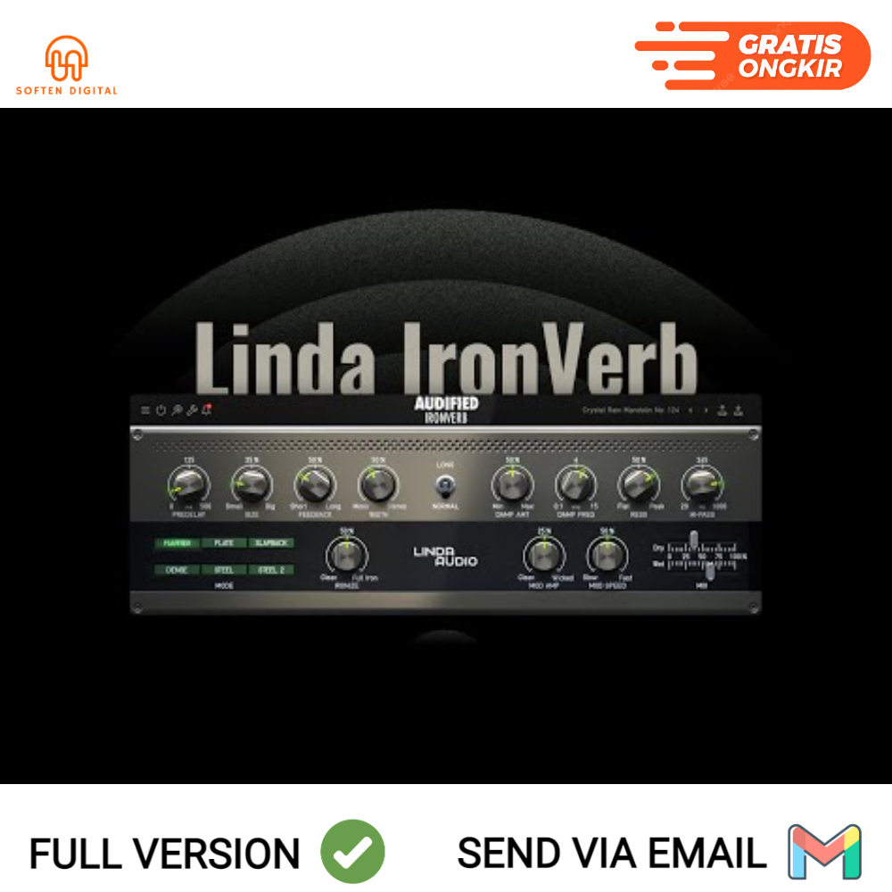 Jual Audified Linda Ironverb VST Plugin classic algorithmic reverb ...