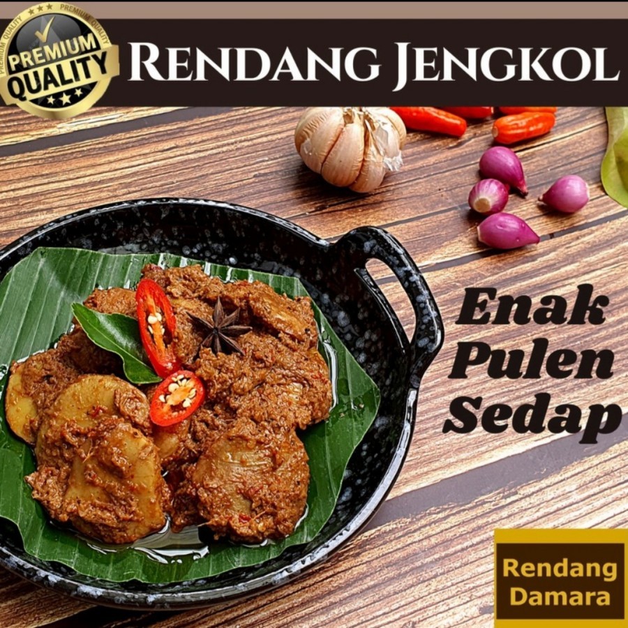 Jual Rendang Jengkol Enak Empuk Pulen Sedap Rendang Damara Pedas Sedang ORIGINAL HALAL VIRALL ...
