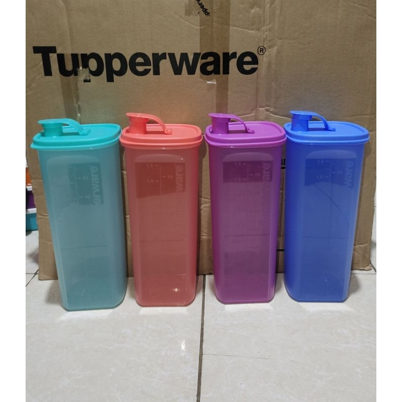 Jual TUPPERWARE BOTOL MINUM PLASTIK SLIM LINE 2L 350ML 1PC | Shopee ...