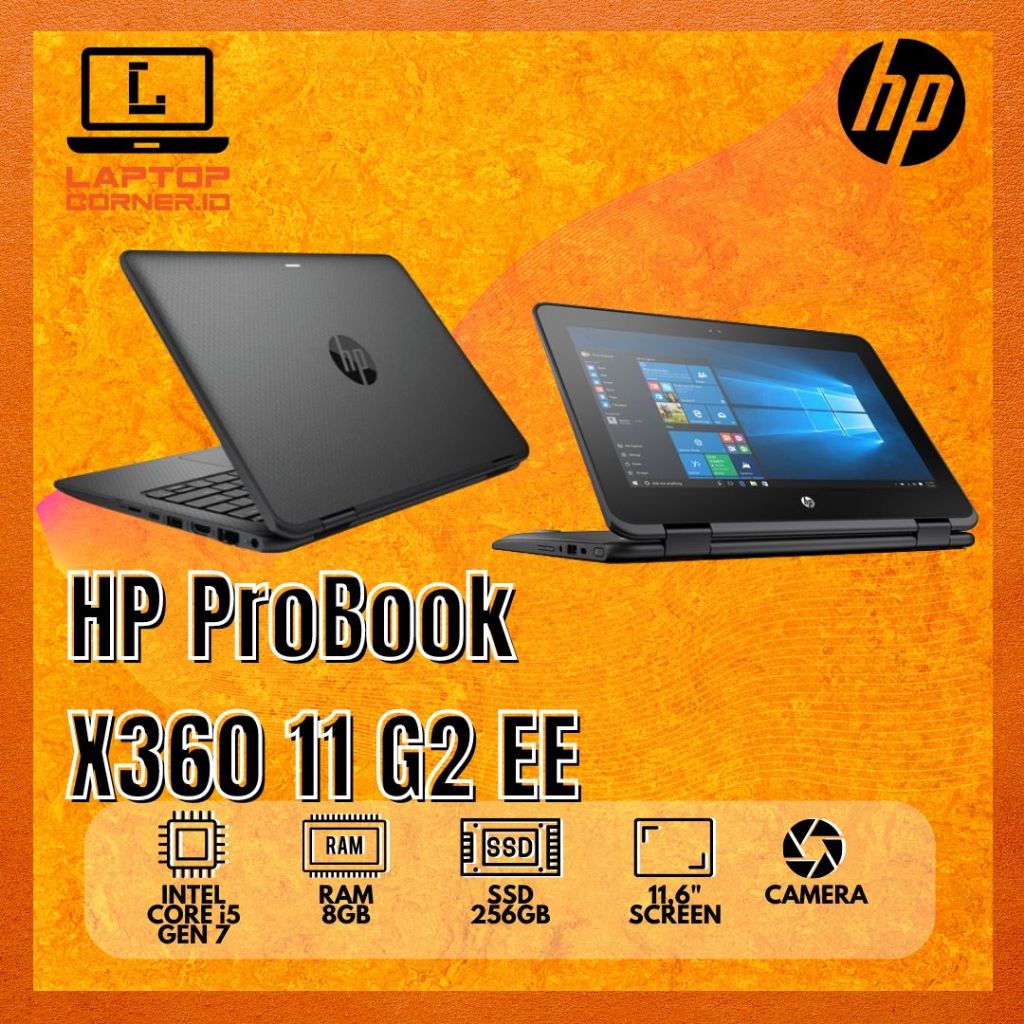 Jual Laptop HP X360 11 G2 EE Touchscreen Intel Core i5 Gen 7 RAM 8GB SSD 256GB Bergaransi ...