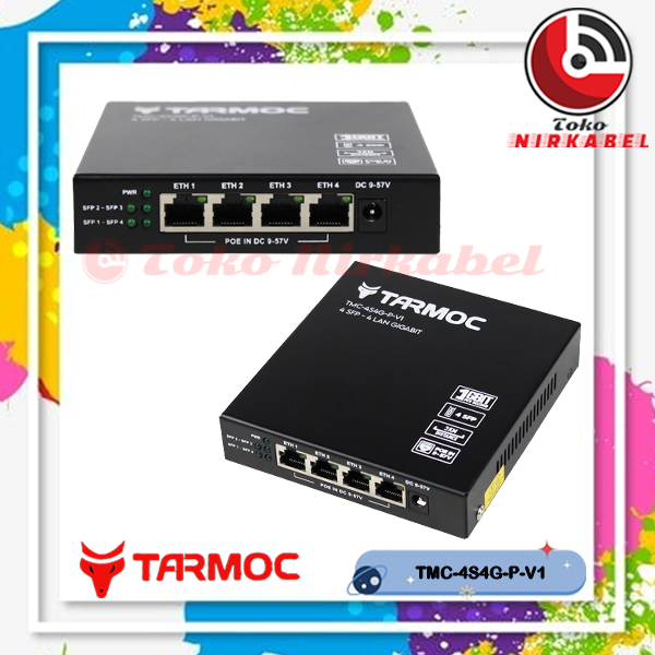 Jual Ethernet Fiber Switch 4 SFP 4 LAN Gigabit | Media Converter FO ...