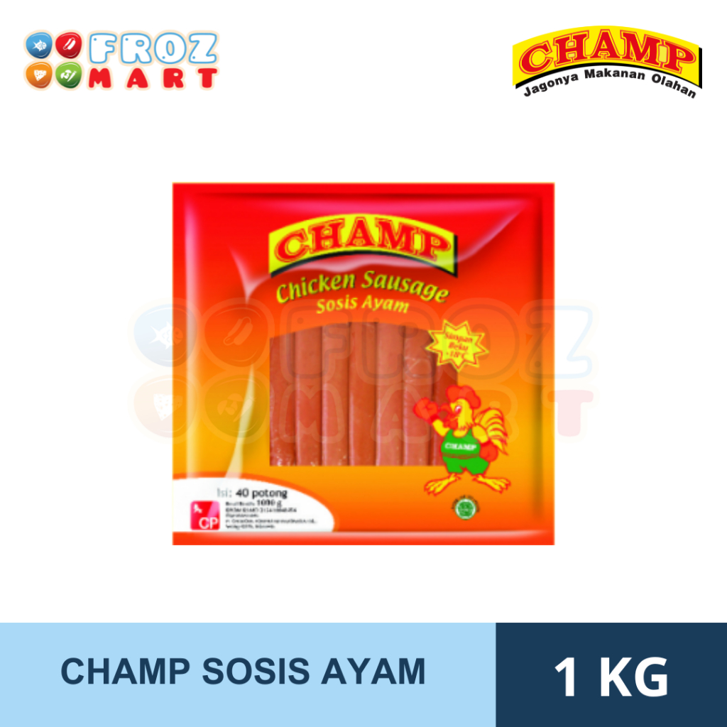 Jual Champ Chicken Sausage 1kg / Sosis Ayam 1kg / Champ 1kg | Shopee ...