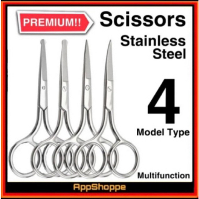Jual Scissors Stainless Steel Nose Ear Trimming Multifungtion GUNTING ...
