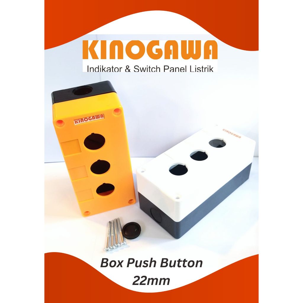 Jual Control Box Push Button 22mm 3 Lubang | Shopee Indonesia