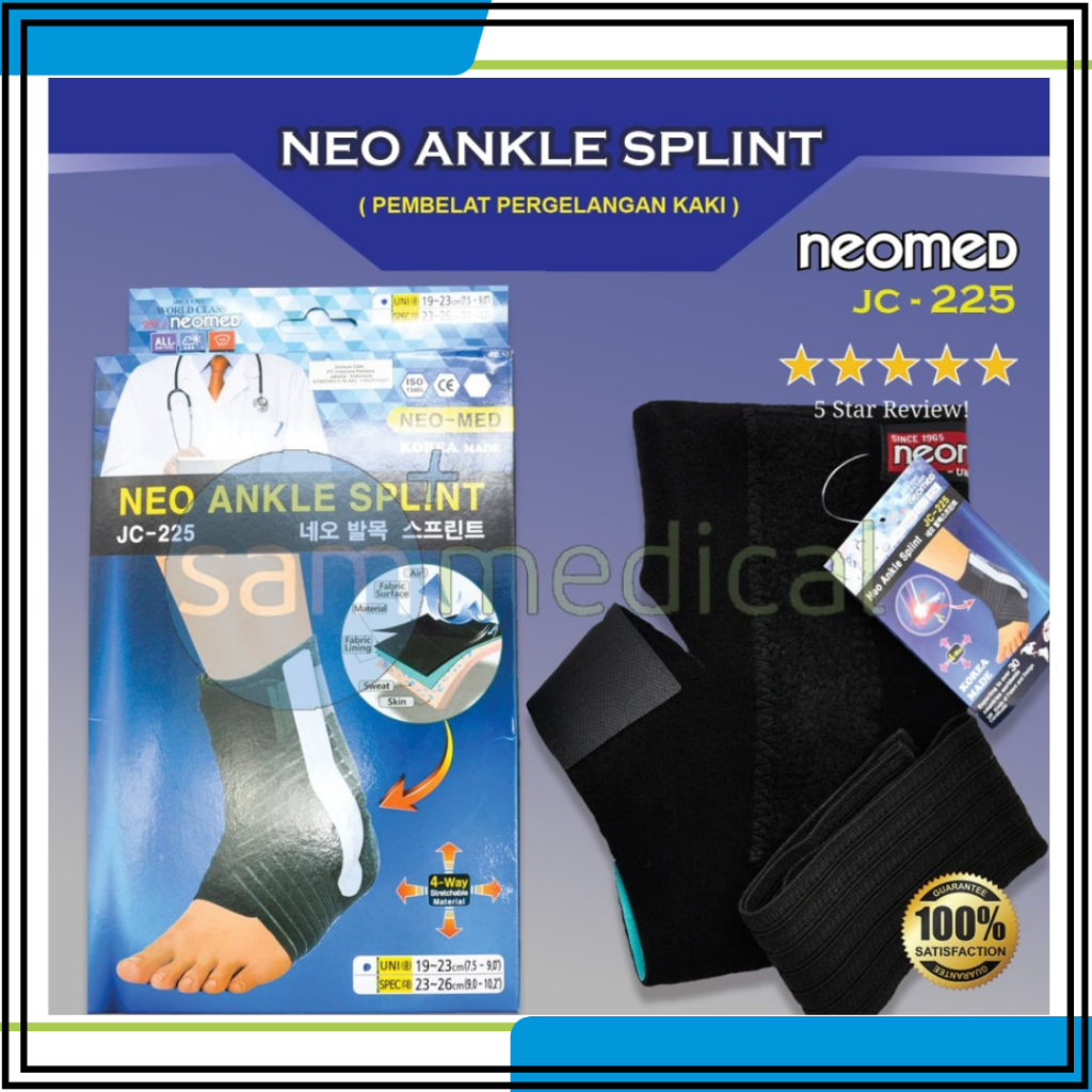 Jual Neomed Neo Ankle Splint UNI JC 0225 / Deker pergelangan kaki ...