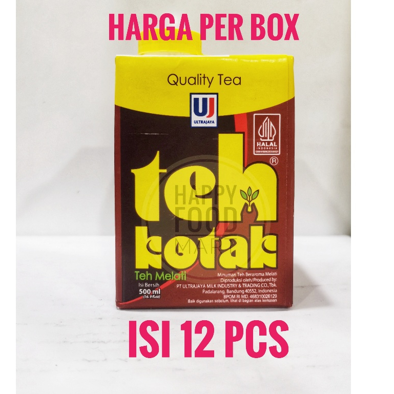 Jual [HALAL] TEH KOTAK 500 ML DUS/ULTRA TEH MELATI KARTON RASA LEMON ...