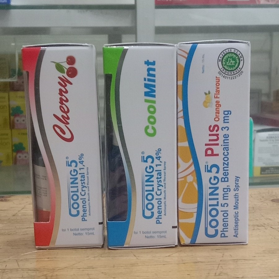 Jual COOLING5 ANTISEPTIC MOUTH AND THROAT SPRAY | Shopee Indonesia