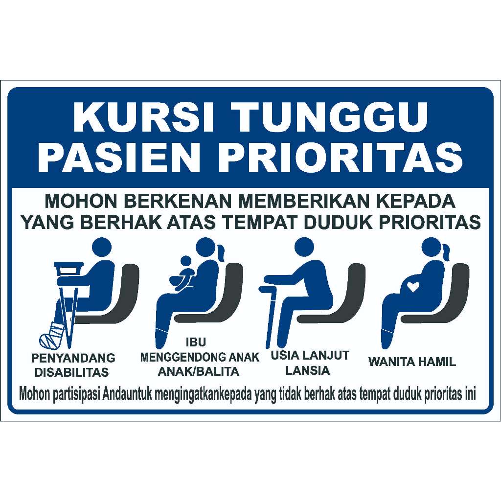 Jual STICKER KURSI PASIEN PRIORITAS KURSI KHUSUS PASIEN | Shopee Indonesia