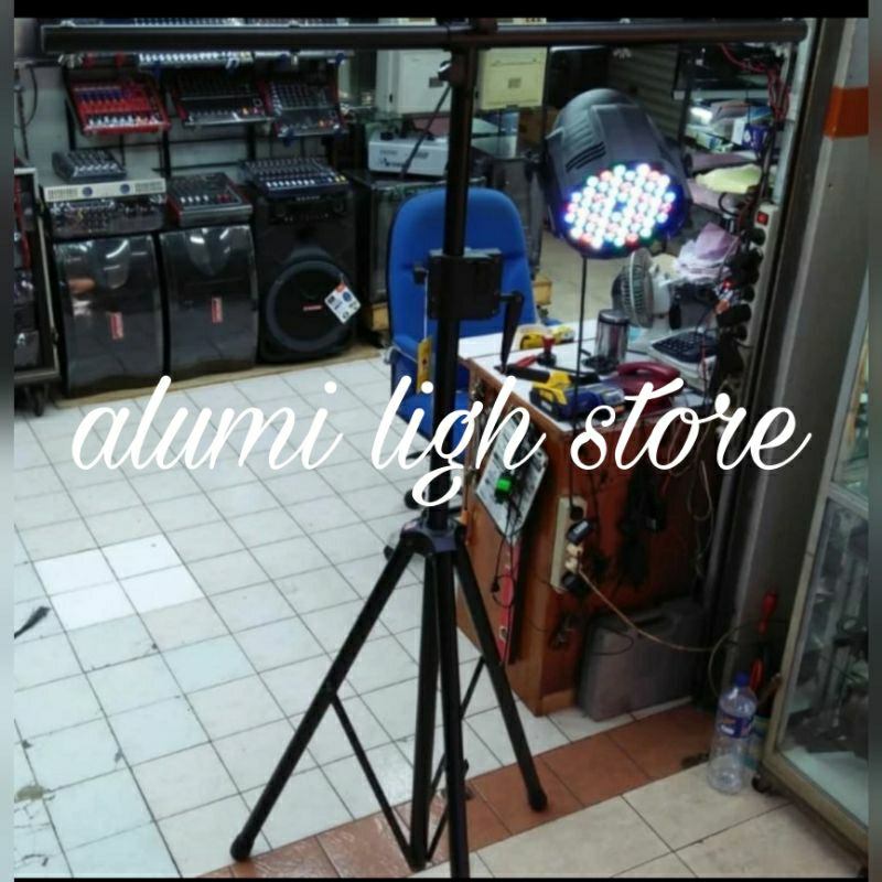 Jual stand lighting parled bisa katrol naik turun body besi | Shopee ...