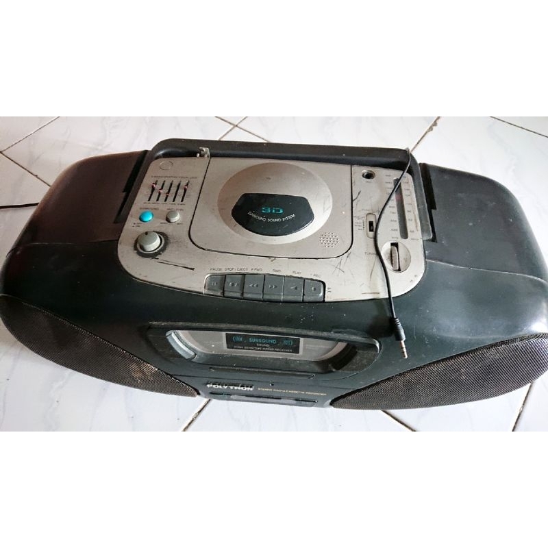 Jual Radio tape compo POLYTRON Deck jumbo bazzoke vintage bukan 64 gb ...